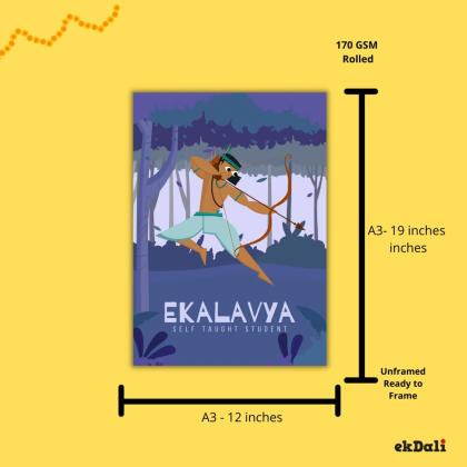 Ekdali Multicolor Paper Mahabharat for Kids Poster Set Based On ...