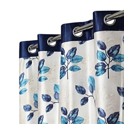 Ultica Fab Long Crush Curtains for Window 5ft |4x8 Feet,3_Aqua patta ...