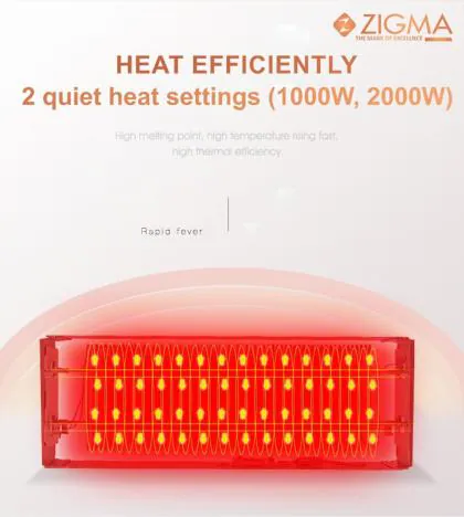 Zigma Z-39 Quiet Performance Fan Room Heater - JioMart