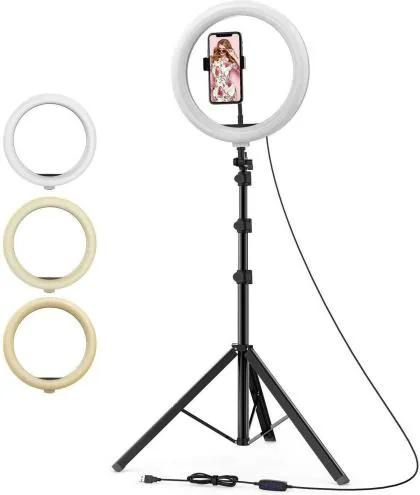 Webilla 10 Inch Professional Big Led Ring Light With 6 Feet Tripod ...
