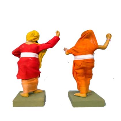 SIMONART AND PRINTING Clay Handicraft Indian Folk Singer Couple - JioMart
