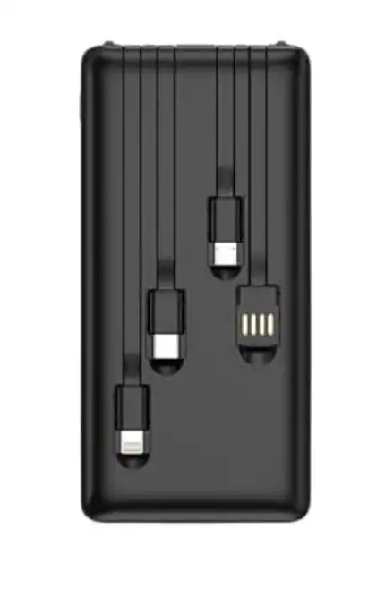 SM GOLD Power Bank 12,000 mAh 4 in 1 Micro USB Type-C 5G Cables Input ...