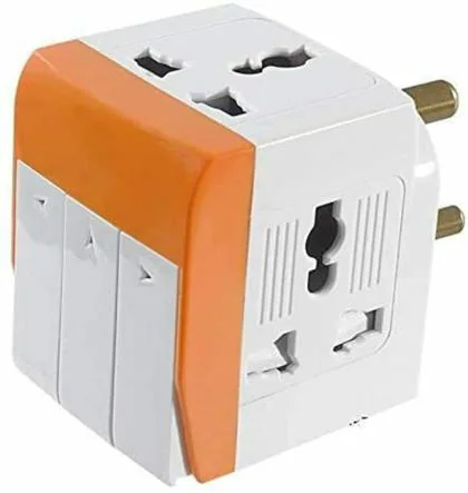 MEXONIC 3 Way Socket Plug Adapter Universal Input Plug with Individual ...