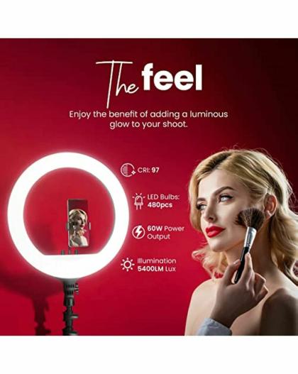 Digitek (DRL-18RT) Profesional (18 inch) LED Ring Light with Remote ...