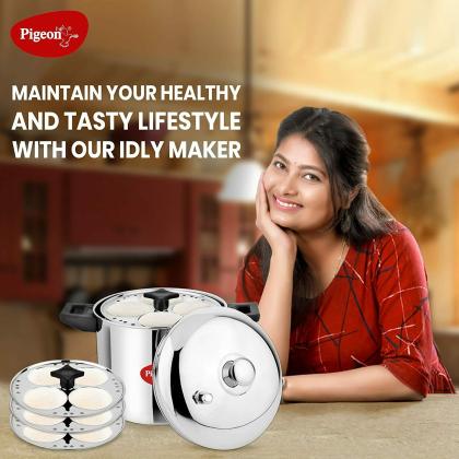 Pigeon Idly Maker (4 Plates) - JioMart