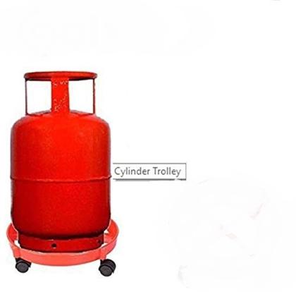 HENNY Red Plastic Cylinder Trolley 20 cm - JioMart