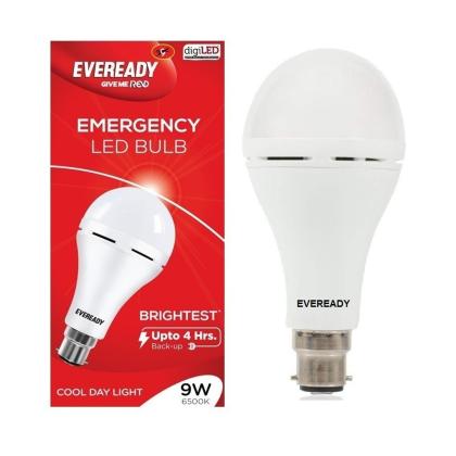 EVEREADY 9 Watt Standard B22D white inverter Emergency Led Bulb Pack of ...