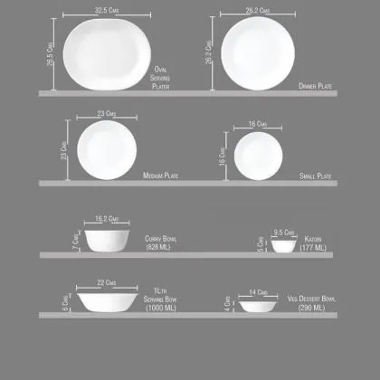 CORELLE Small Plate-Prov Blue-6PCS Quarter Plate (Pack of 6, Microwave ...