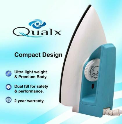 QUALX QX-ULTRA 113 1000 W Dry Iron With Comfortable Grip Handle Blue ...