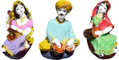 Gw Creations Multicolor Crystal Decorative Showpiece - Dholak Musical ...