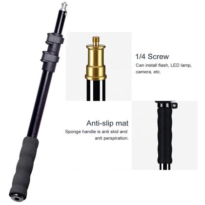 VTS Metal Extension Support Rod Flash Speedlite Tripod Stick Rod Photo ...