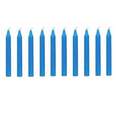 AuraDecor Blue Stick Candles (Pack of 10) - JioMart