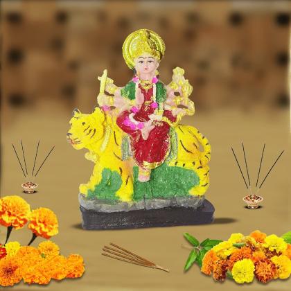 Awesome Craft MATA murti for Home puja Resin, Marble Sherawali MATA ...