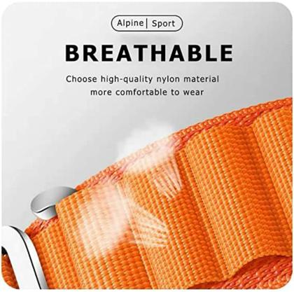 Artmu Orange Silicone, Nylon Smart Watch Strap For Fire Bolt 360Pro ...