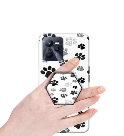 Mobi Elite Bear Claws Printed Hard Back Case with Mobile Holder, Pop ...