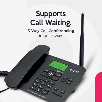 Beetel F1K GSM Black Corded Landline Phone - JioMart