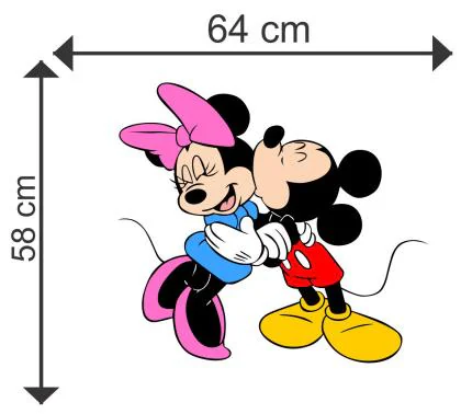 Decor Villa Kiss couple Wall Sticker & Decal (PVC Vinyl,Size- - JioMart