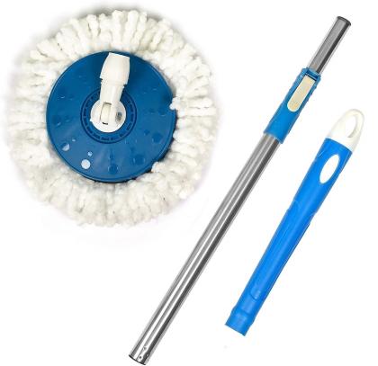 Homeleven Mop Rod Stick Set Rotating Floor Cleaning Steel Spin Mop Rod ...
