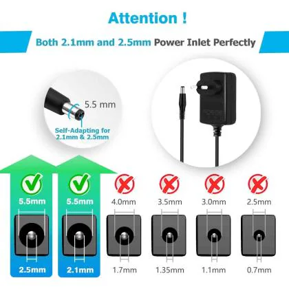 FEDUS 12V 2A DC Power Adapter, Powers Supply, SMPS for LCD Monitor, TV ...