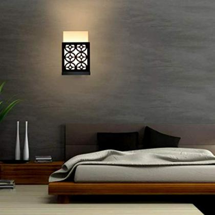 G Gojeeva Modern Design Black Wall Lamp Energy Efficient (Pack of 4 ...