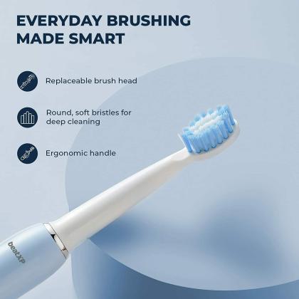 beatXP Buzz Electric Toothbrush for Adults 3 Smart Modes (Blue) - JioMart