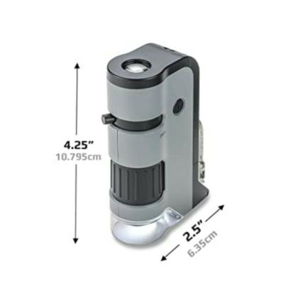 Carson Micro Flip LED Lighted Pocket Microscope with Flip Slide Base ...