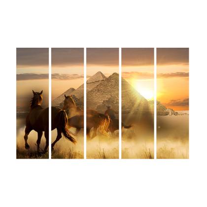 999Store Brown Rectangular Engineering Wood Egypt Pyramid Running Hores ...