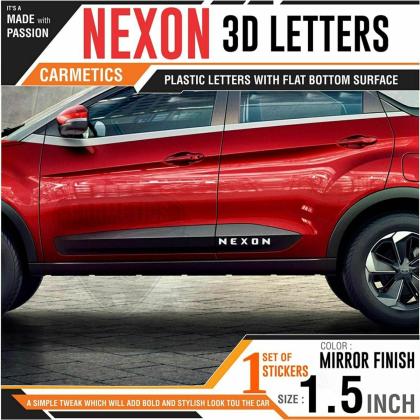 Carmetics Plastic 3D Car Emblem Sticker For Nexon - JioMart