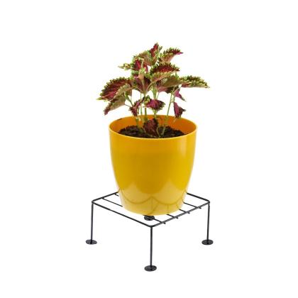 Appeasy Square Black Metal Pot Stand 6 pcs (20 cm x 20 cm x 10.5 cm ...