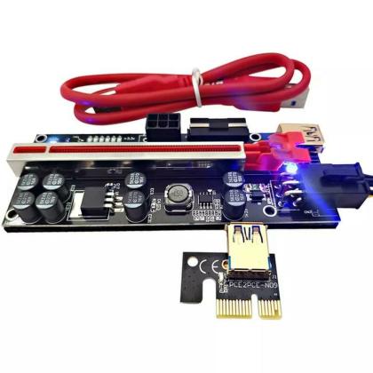 Shining Wings PCI-E 1X to 16X Extender GPU Riser Card For Bitcoin ETH ...