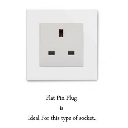 Hi-Plasst Universal Type G Uk Flat 3 Pin Travel Power Plug Adapter ...