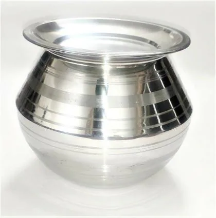 STAINLESS STEEL MADE RICE, COOKING POT, VESSEL, MILK BOILER WITH LID ...
