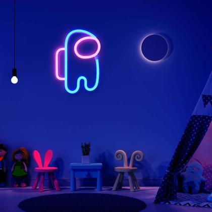 XERGY Among Neon Sign for Wall Decor, Cool Led Neon Lamp USB ...