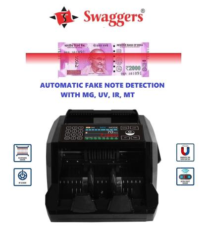 SWAGGERS MIX VALUE NOTE COUNTING MACHINE WITH MG, UV, IR FAKE NOTE ...