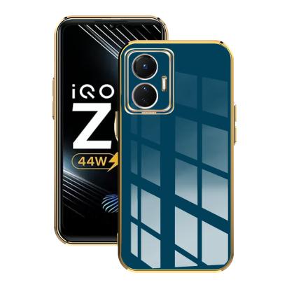 HUPSHY Back Cover for IQOO Z6 44W (Blue, Flexible, Silicon, Pack of: 1 ...