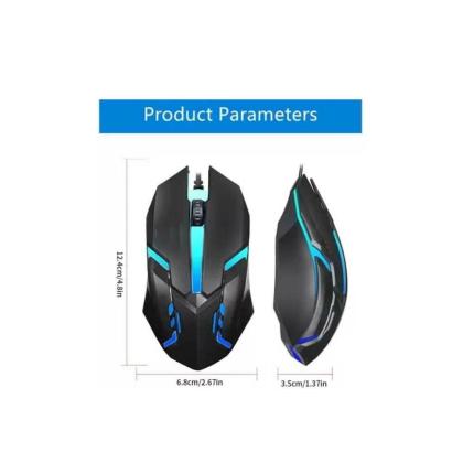 ENTWINO D1 Gaming Mouse For Laptop & Gaming PC, USB Wired, RGB Lights, Optical Mouse for ...