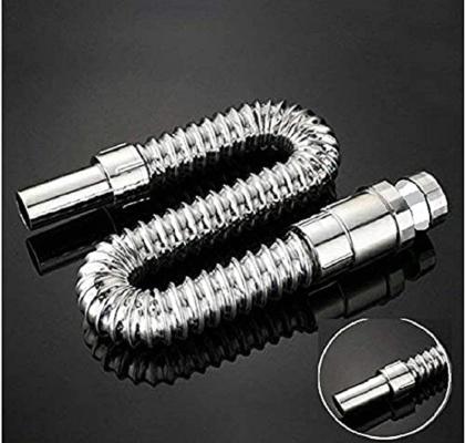 Sellzy Chrome Waste Pipe for Kitchen Sink, Wash Basin Drain Water ...