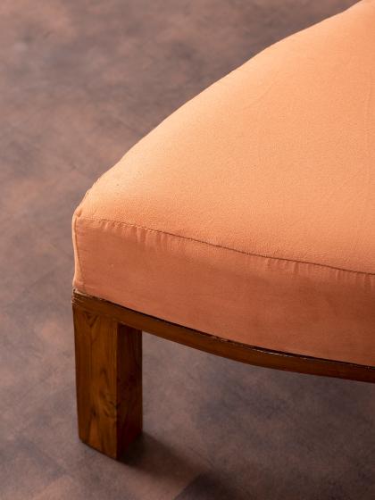 Nestroots Tan Triangle Ottoman - JioMart