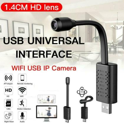 AVOIHS USB WIFI IO Security Camera with HD 1080p Flexi Neck Wide Angle ...