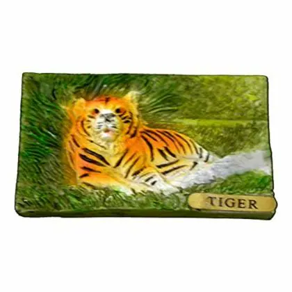 Z Multicolor Polyresin Traditional Design Bengal Tiger Fridge Magnet ...