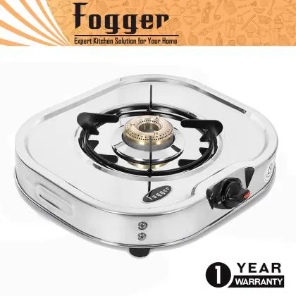 Fogger Draw Stainless Steel Single Burner Gas Stove - JioMart