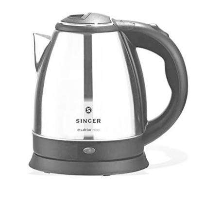 Singer 1500W Cutie Dx Stainless Steel Electric Kettle (1.5 Litre, Black ...