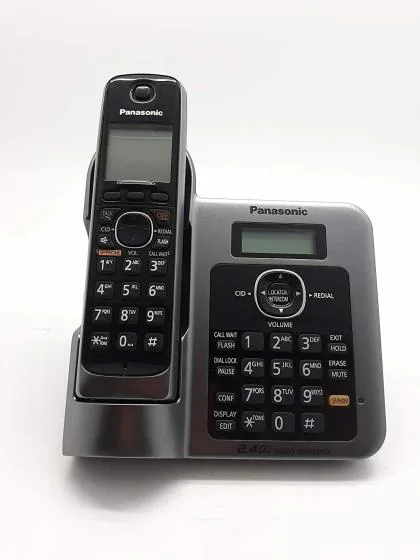 Panasonic Single Line KX-TG3811SXM 2.4 GHz Digital Cordless Telephone ...