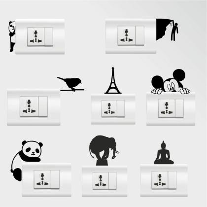 Rawpockets Cute Switchboard Stickers - JioMart