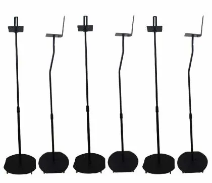 MYL Adjustable Height Satellite Speaker Stand for Home Theatre Speakers ...