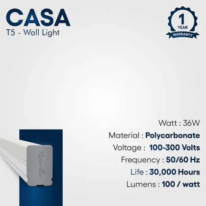 Fybros Cool White And Warm White Batten Led Wall Tube Lights For Home ...