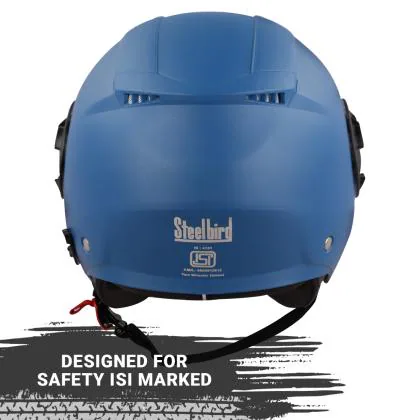 Steelbird GT Dashing ISI Certified Open Face Helmet for Men and Women ...