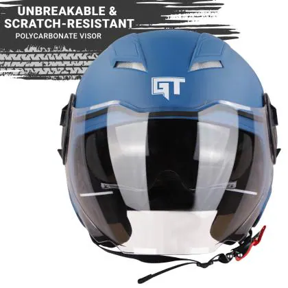 Steelbird GT Dashing ISI Certified Open Face Helmet for Men and Women ...
