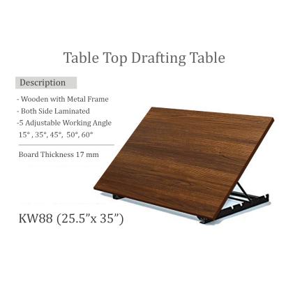 Kawachi Wooden Portable Architect Drafting Table Engineering Drawing ...