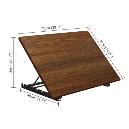 Kawachi Wooden Portable Architect Drafting Table Engineering Drawing ...